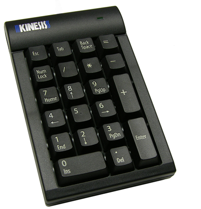 The Low-Force Tactile Numeric Keypad for Mac/PC by Kinesis - Detailed ...